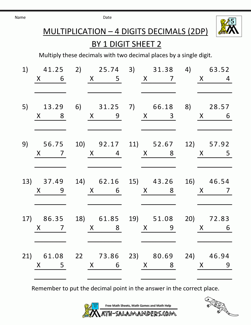 4 Digit Multiplication Worksheets Multiplication Worksheets 4 Digit Multiplication Worksheets Multiplication Worksheets