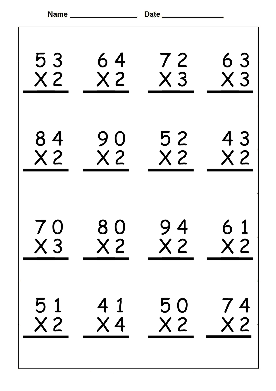 4th Grade Multiplication Worksheets Multiplication Worksheets 4th Grade Multiplication Worksheets Multiplication Worksheets