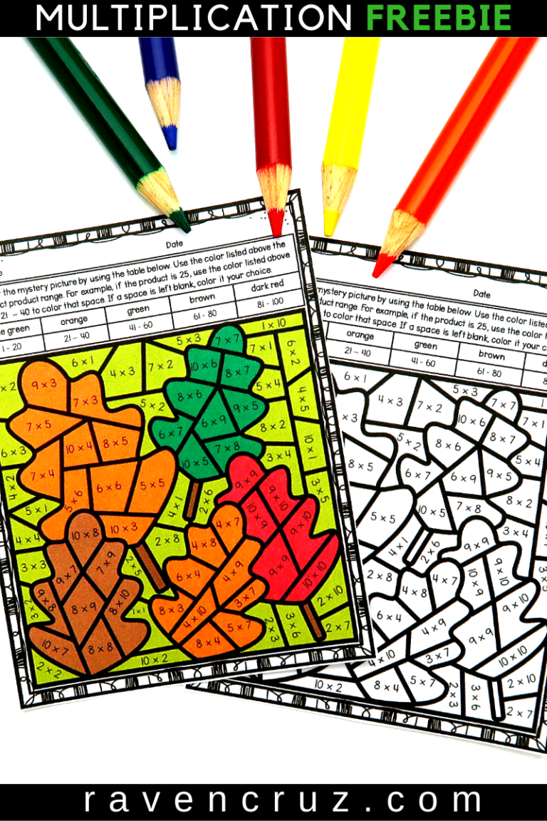 Fall Multiplication Worksheets | Multiplication Worksheets