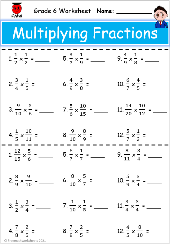 Fraction Multiplication Worksheet 6th Grade Multiplication Worksheets Fraction Multiplication Worksheet 6th Grade Multiplication Worksheets