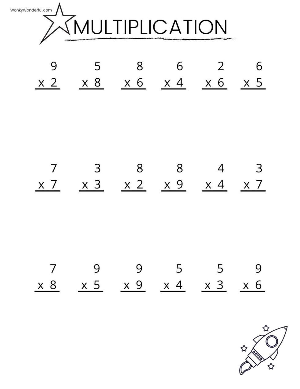 Multiplication Drills Worksheets 7s Multiplication Worksheets