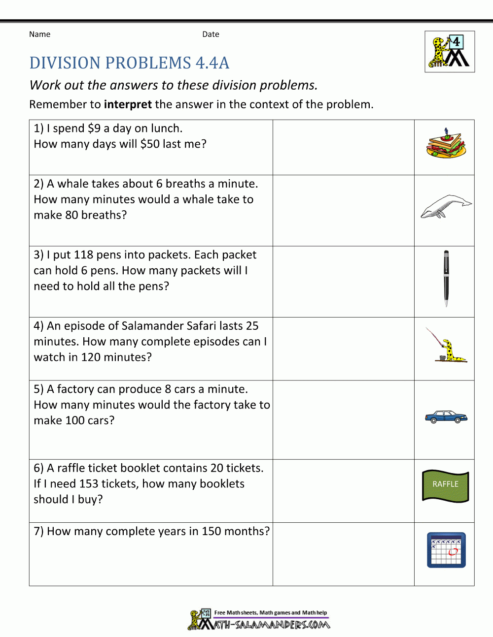 Multiplication And Division Worksheets Grade 4 Multiplication Worksheets