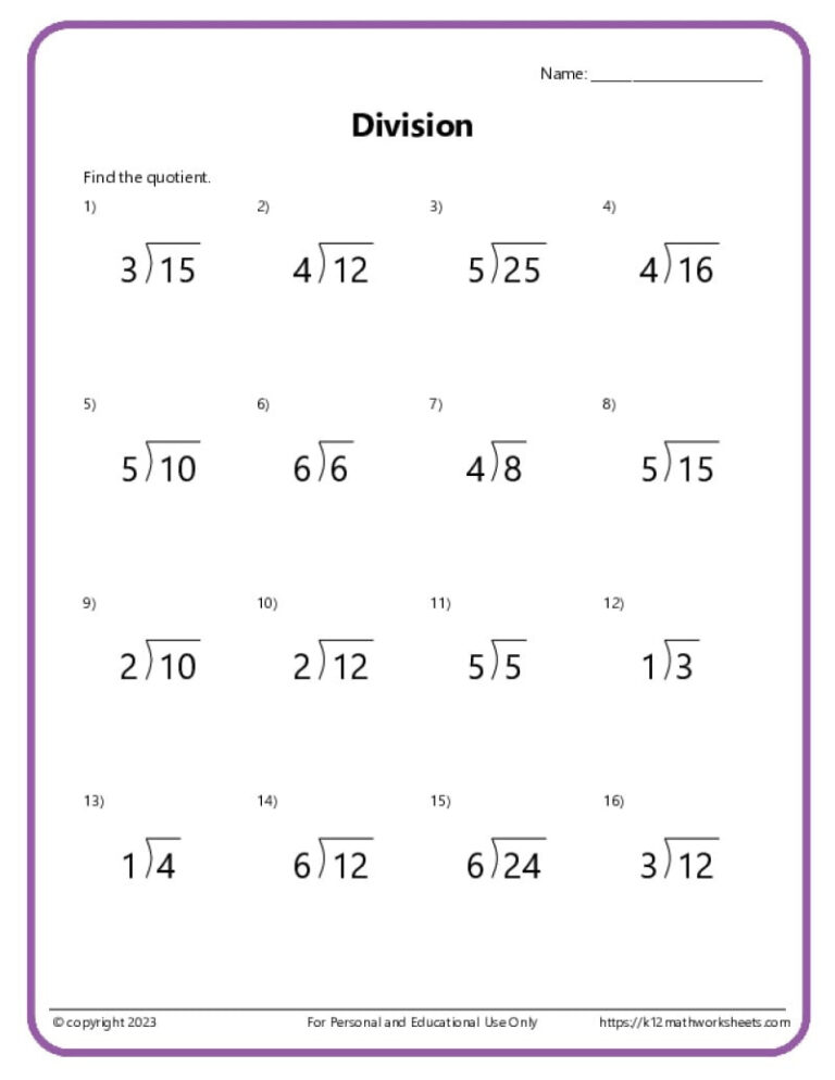 Long Division Multiplication Worksheets | Multiplication Worksheets