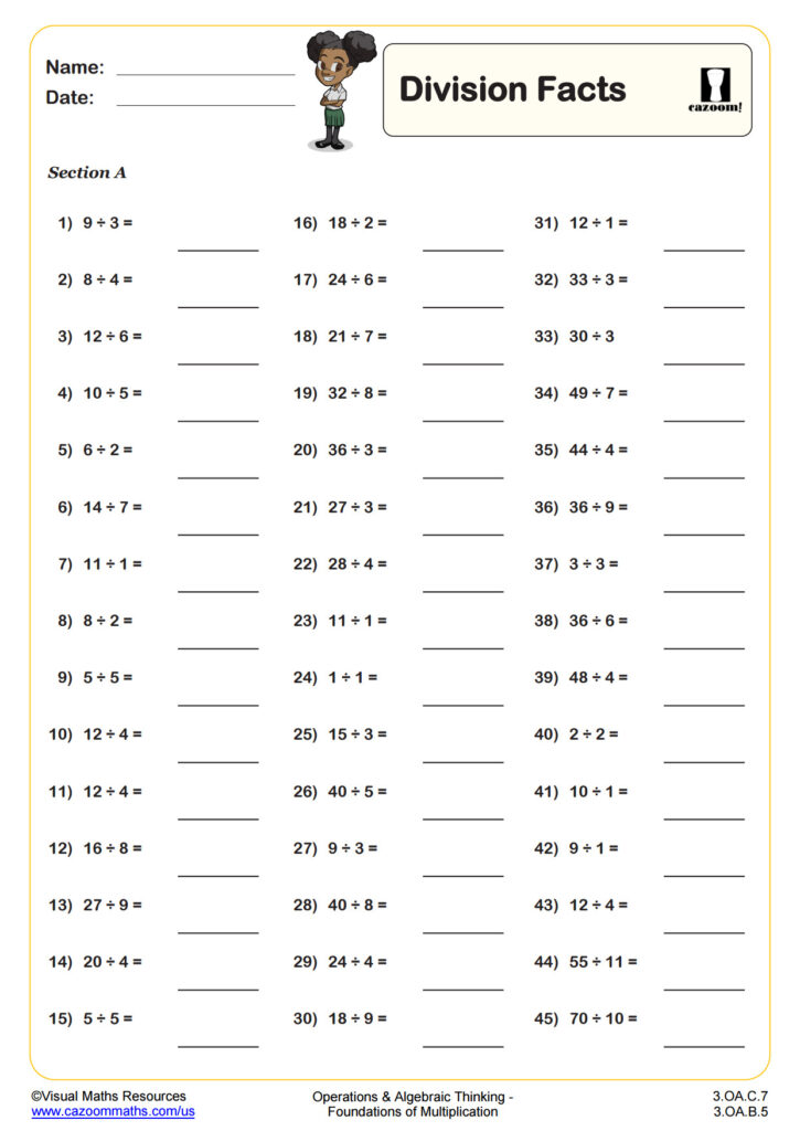 Mixed Multiplication and Division Worksheets Grade 3 | Multiplication ...