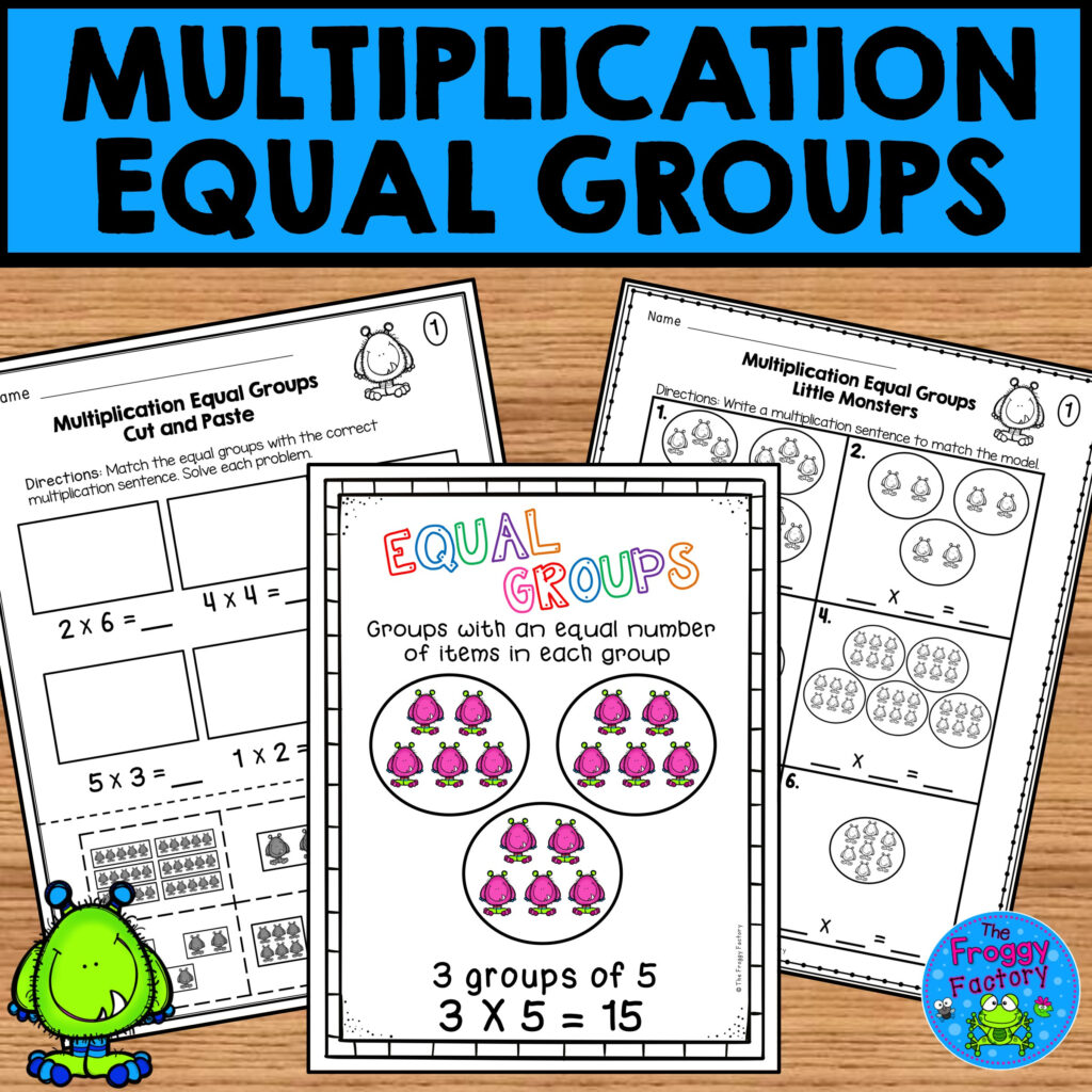 Equal Groups Worksheets Multiplication | Multiplication Worksheets