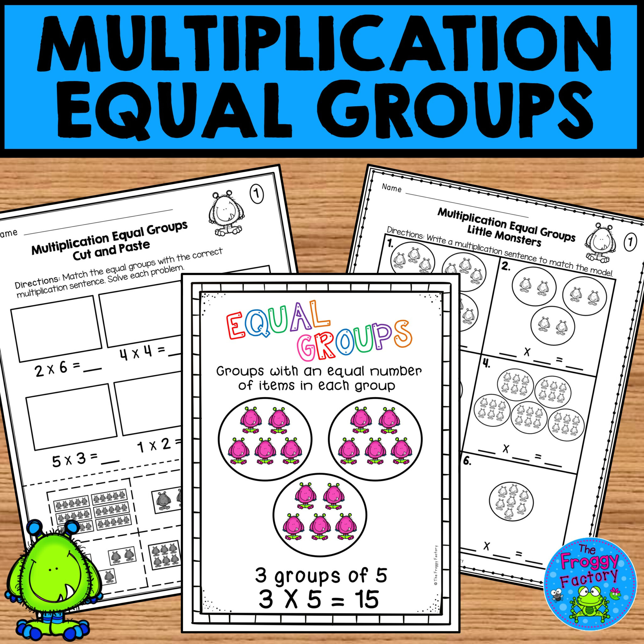 Multiplication with Equal Groups Worksheets | Multiplication Worksheets