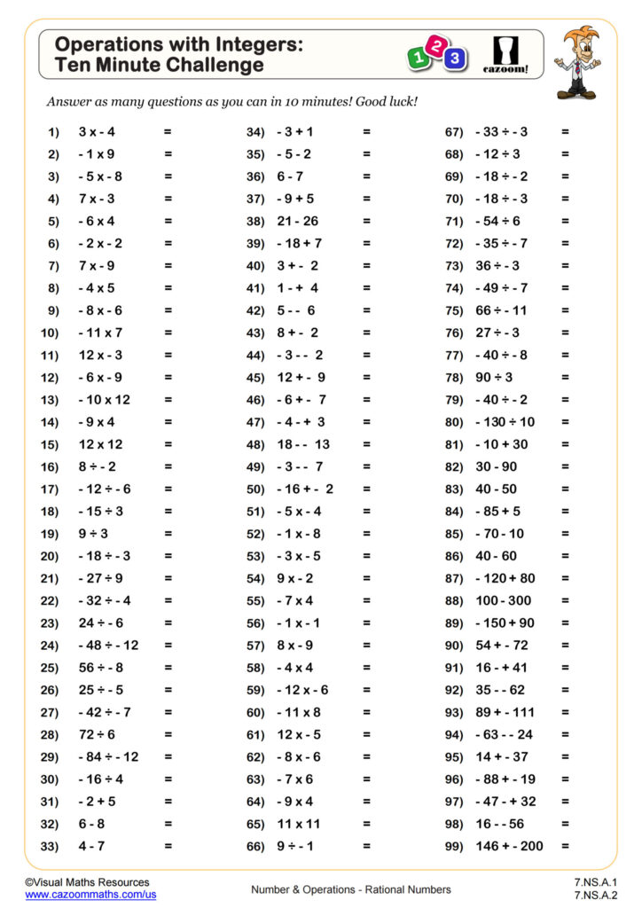 Multiplication Worksheets